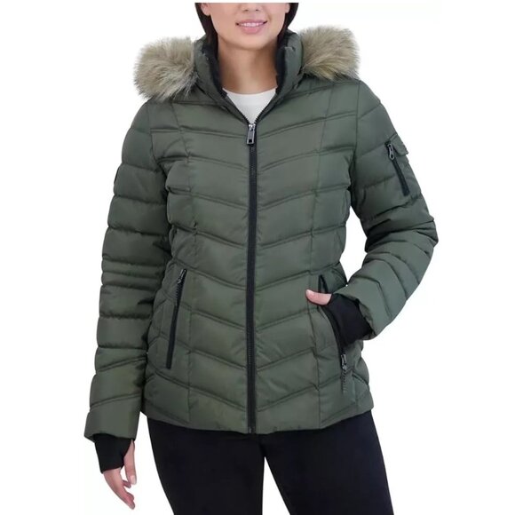 Nautica | Jackets & Coats | Nwot Nautica Womens Waterresistant Faux Fur ...